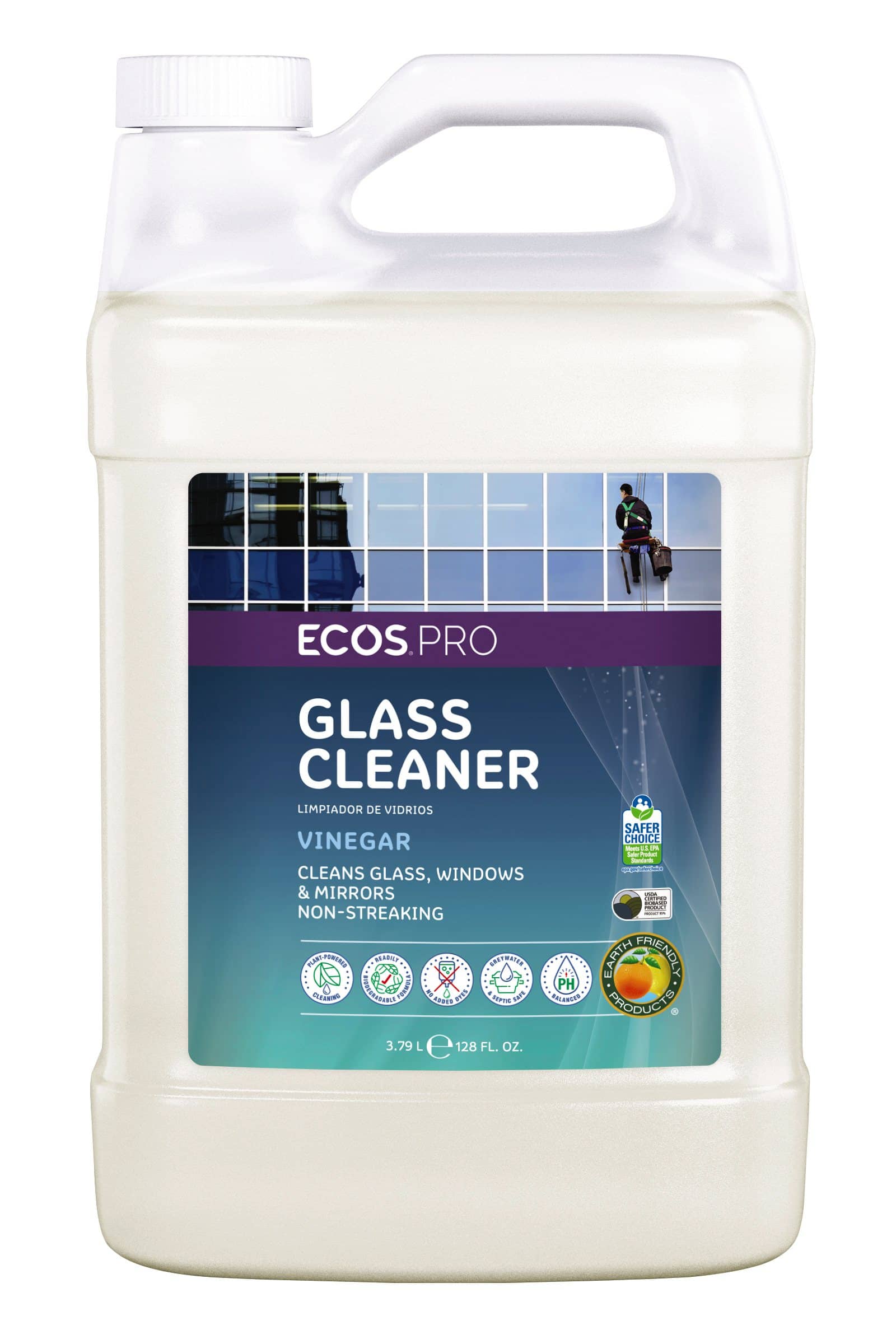 ECOS® PRO Glass Cleaner Concentrated 1:128, Vinegar - Ecos Pro Line